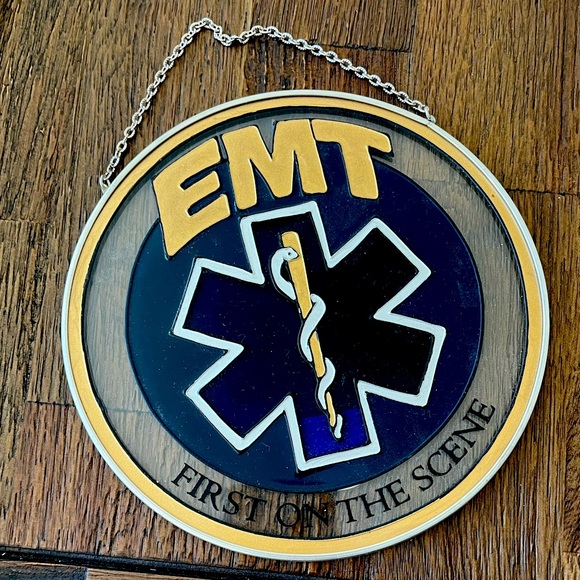 Art | Emt Star Of Life Stained Glass 6x6 | Poshmark